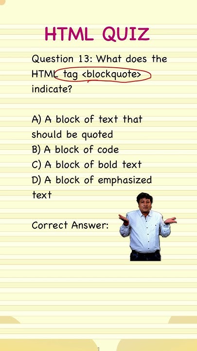 Blockquote Tag In Html Html Htmlinterview Programmingwithrakesh Youtube 0919