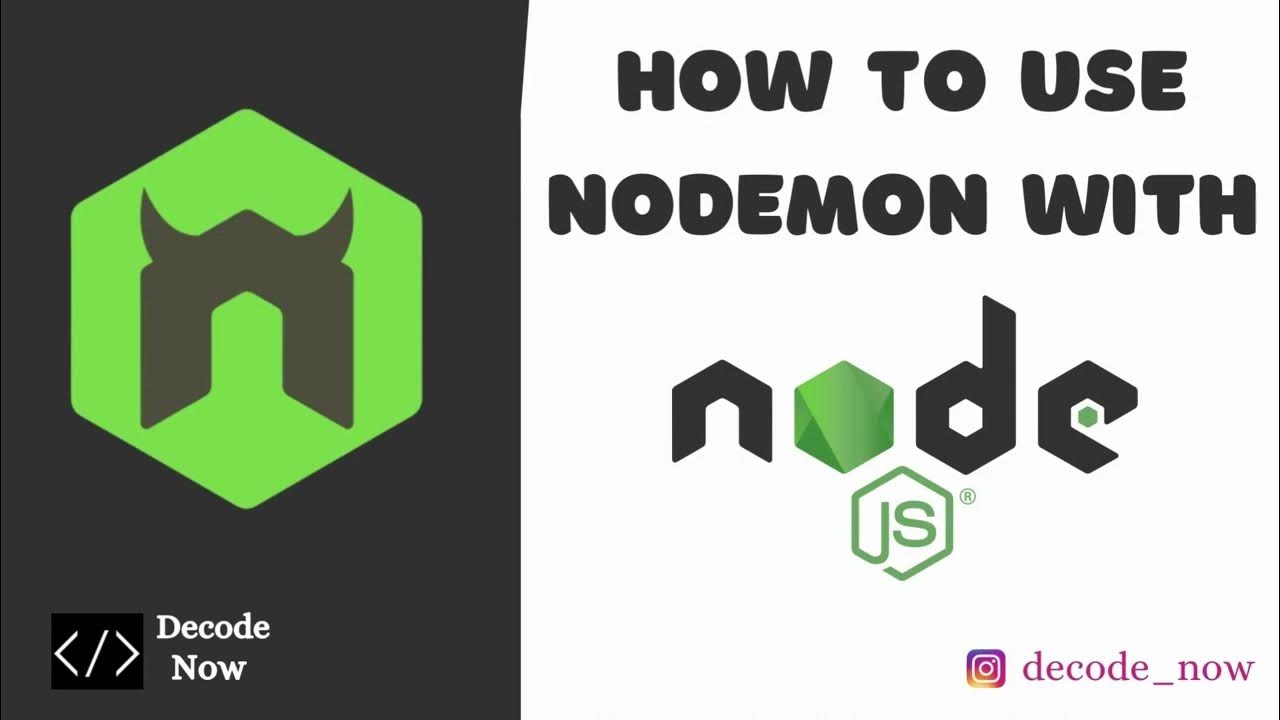 Nodemon in Nodejs - YouTube