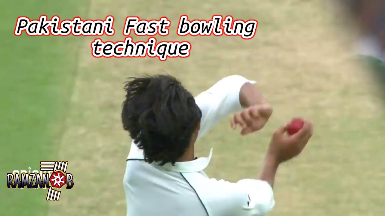 Pakistani fast, bowling technique - YouTube