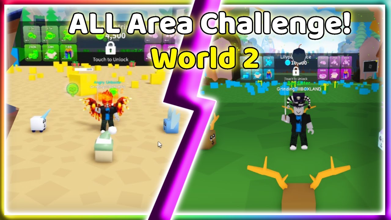 All Area Challenge - World 2 | Unboxing Simulator - YouTube