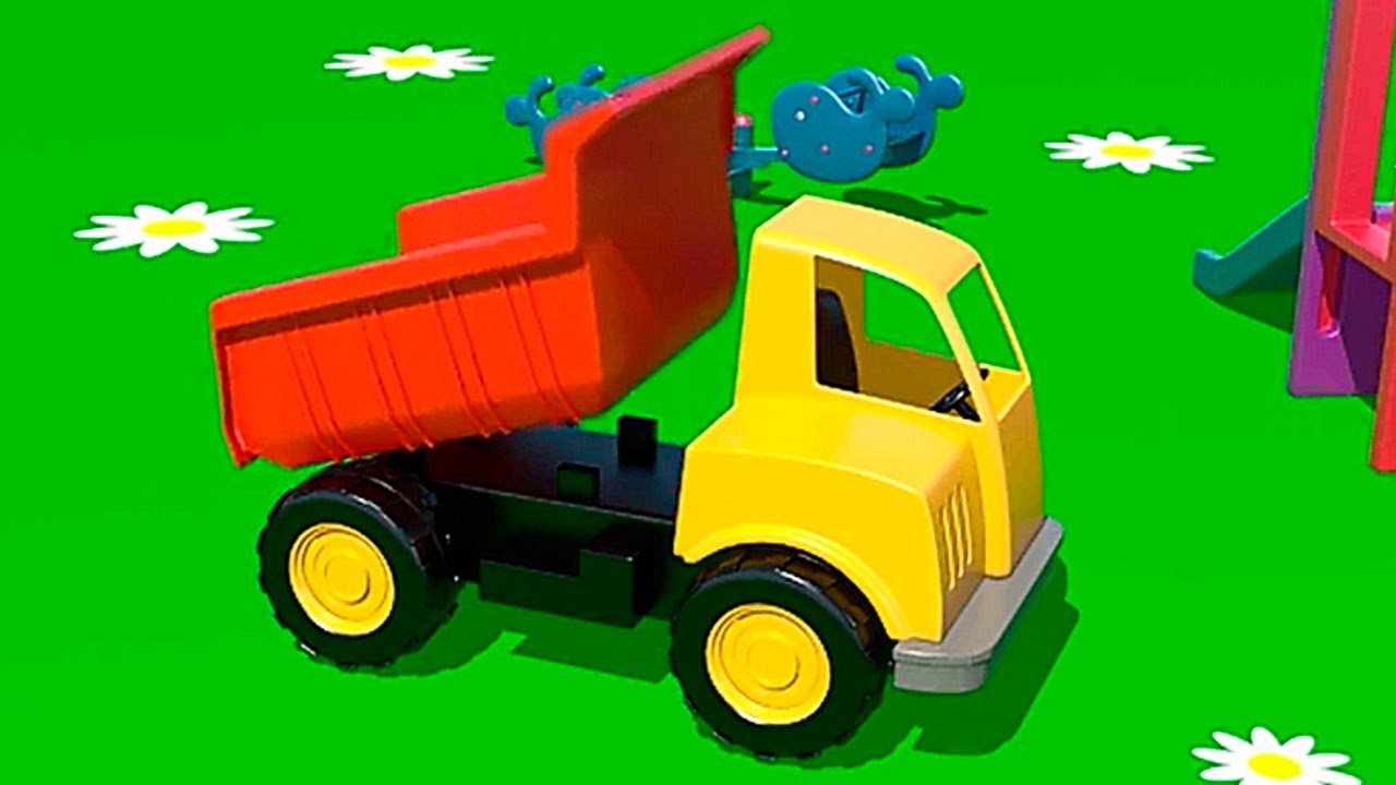 Kid's 3D Construction 1: Build a Candy DUMP TRUCK demo & Learn to Count ...