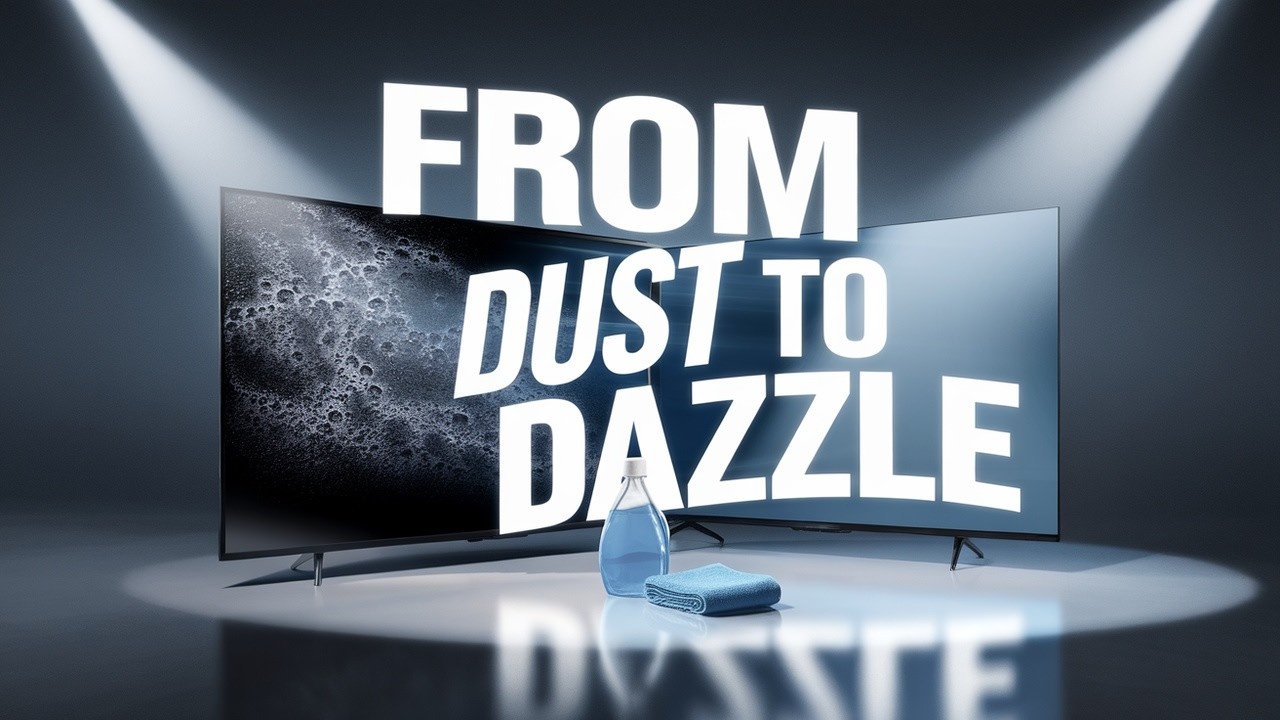 How to Clean Your Television Screen WITHOUT STREAKING!!! - YouTube