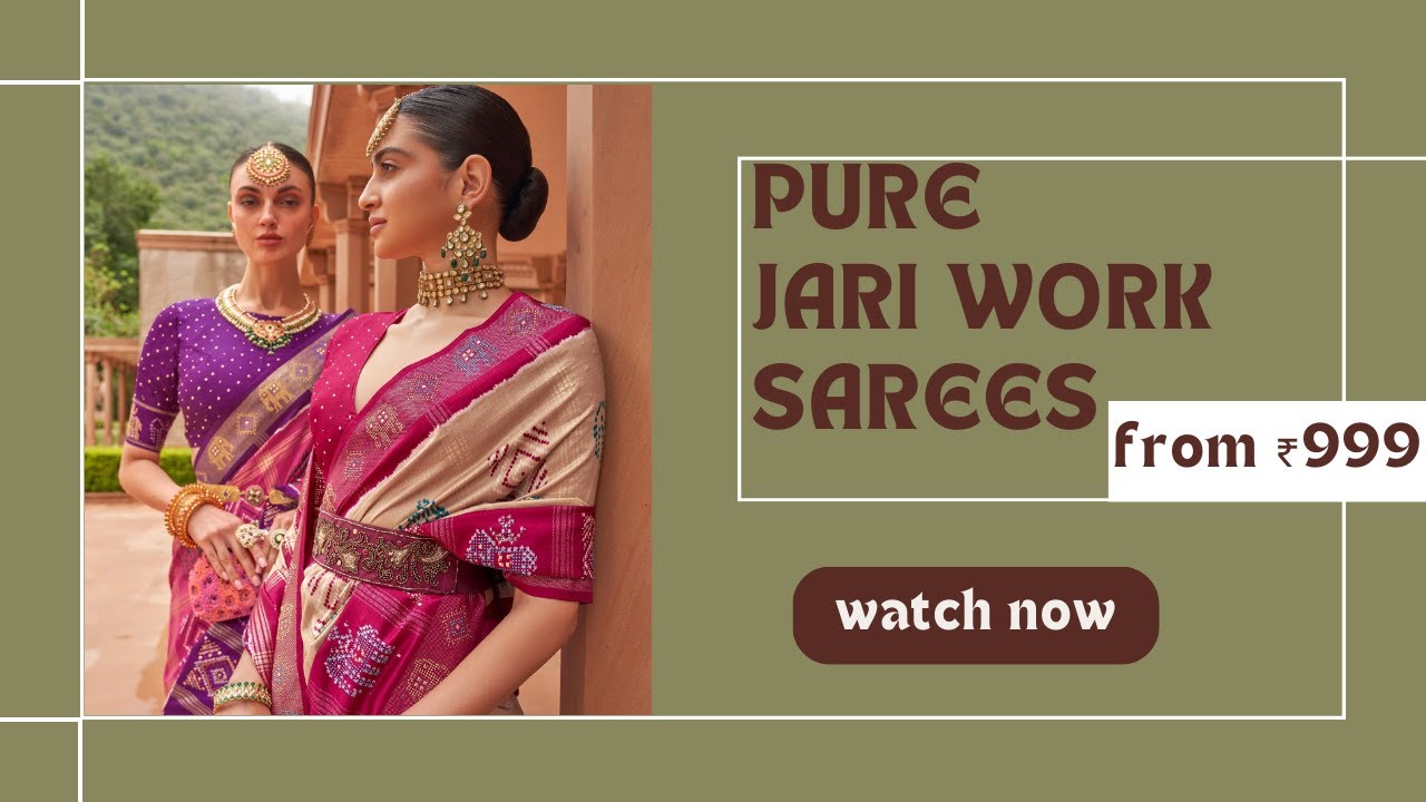 New Pure Jari Work Silk sarees - Best For Wholesale Business - # ...