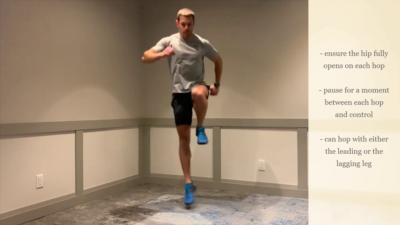 Single leg lateral hops - stick - YouTube