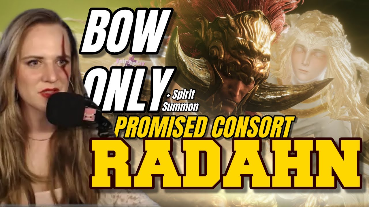 Bow only - Promised Consort Radahn (Horned Warrior Spirit ashes) - YouTube