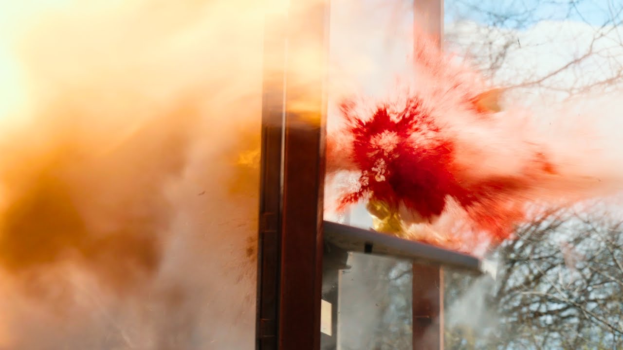 Can Bulletproof Glass Survive 1/2lb of C4? - YouTube