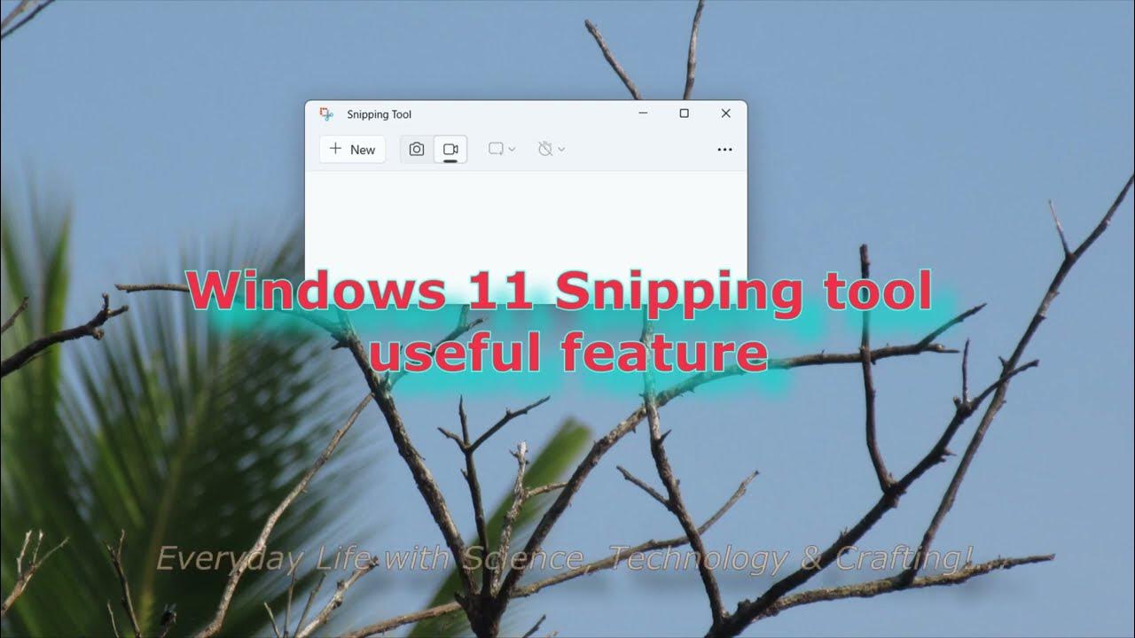 Windows 11 snipping tool new useful feature - YouTube