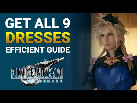 Final Fantasy 7 Remake: Dressed to the Nines Trophy. All 9 Bridal Outfits Efficiently and Easily