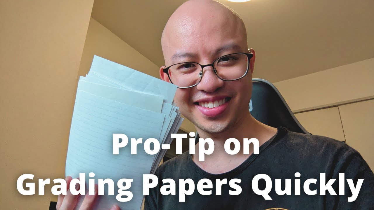Pro-Tip on How to Mark Papers Faster - YouTube