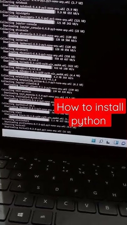 How to install python in windows 11 #python #jupyter #Coding lover #short python install kaise ...