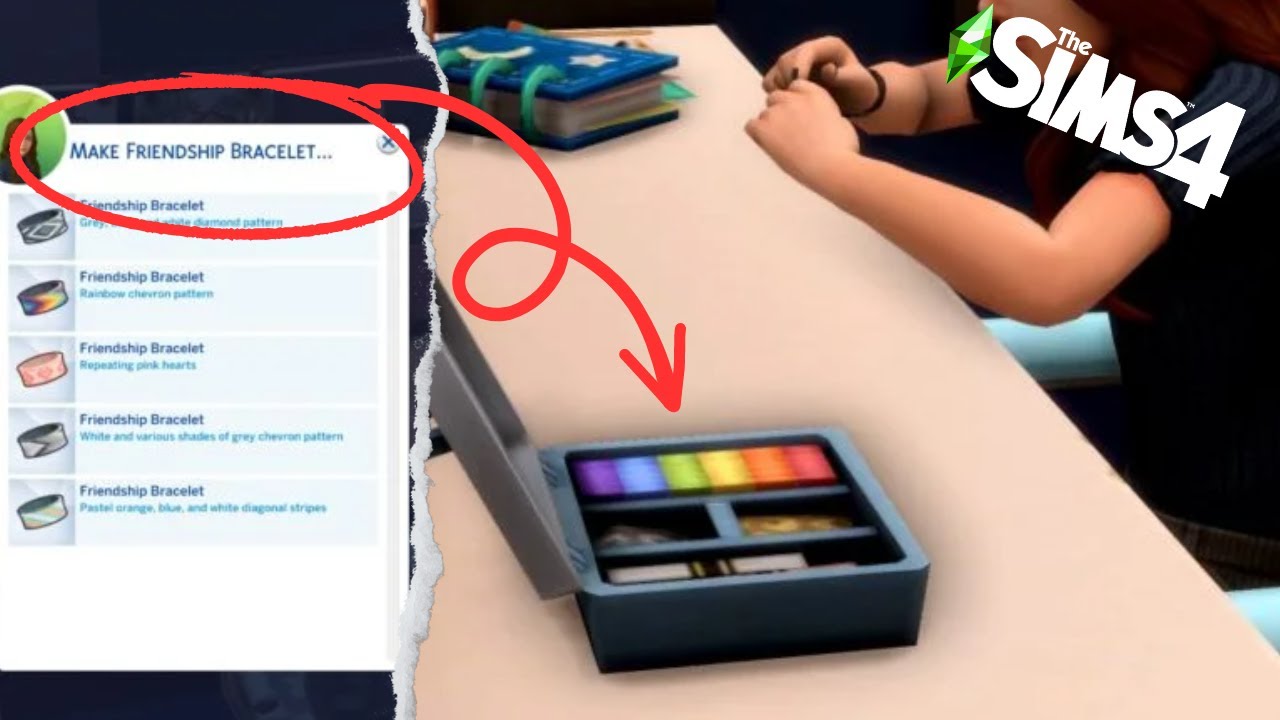 How to Make Friendship Bracelets in The Sims 4 - YouTube