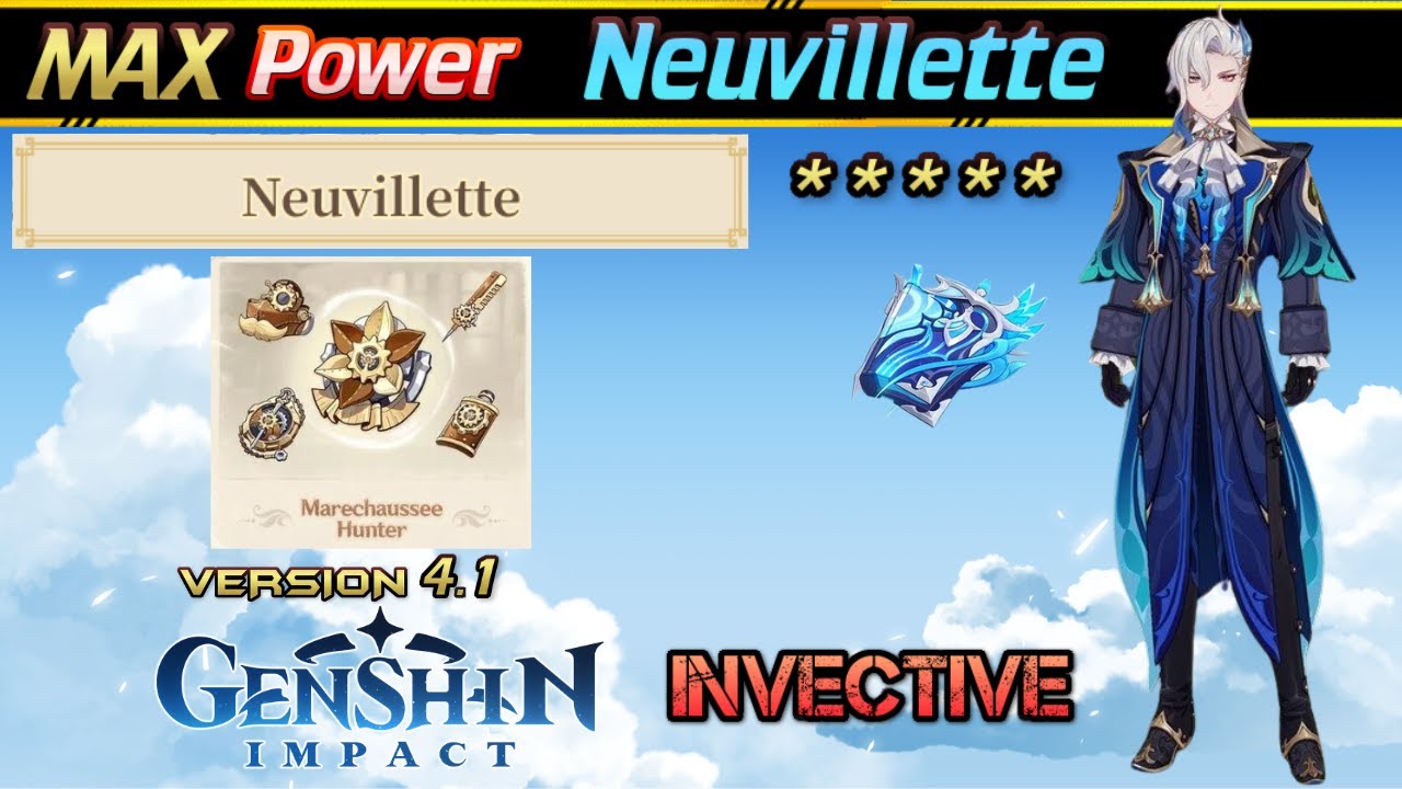 NEUVILLETTE MAX POWER! Neuvillette Showcase Best Team - Weapons ...