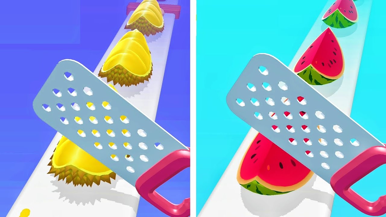 Perfect Slices Game! Very satisfying ASMR cutting video - YouTube