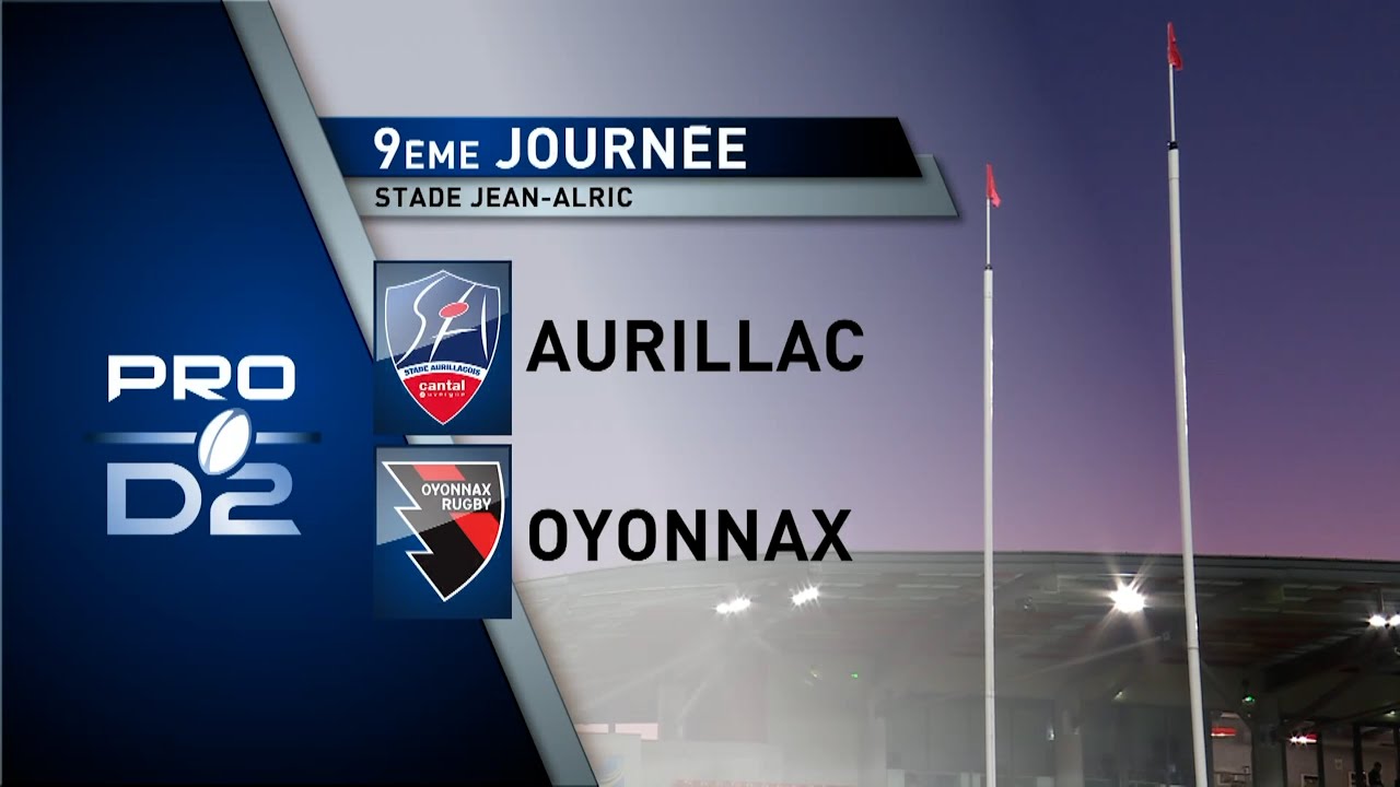 J9 PRO D2 - AURILLAC vs OYONNAX : Le match en bref - YouTube
