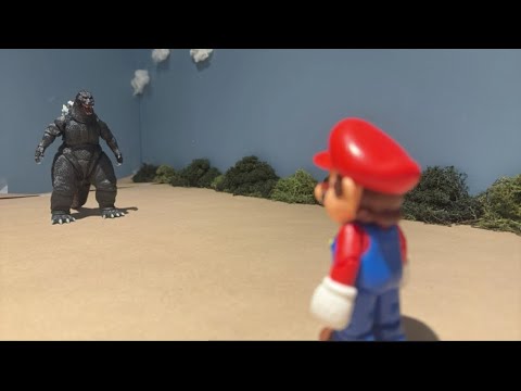 Godzilla vs Mario TEASER (STOP MOTION)