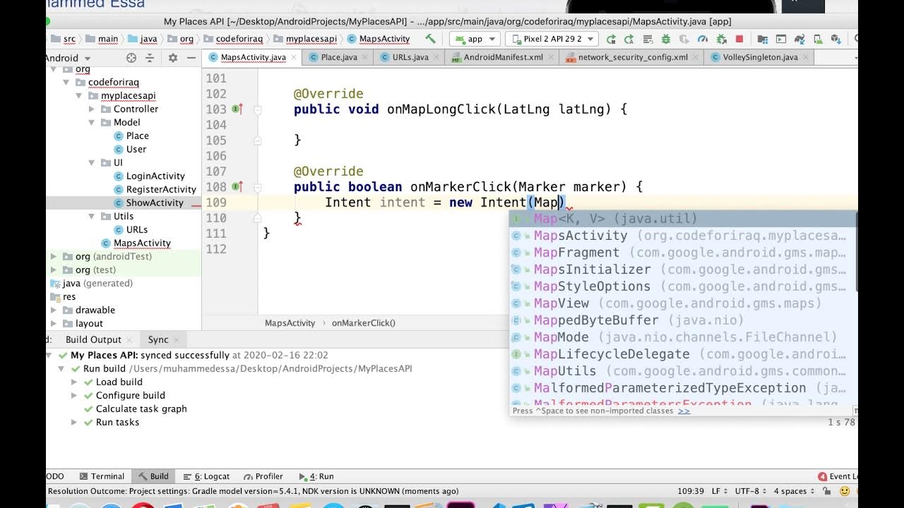 30 Android RESTful API Laravel with Google Maps Markers Methods - YouTube