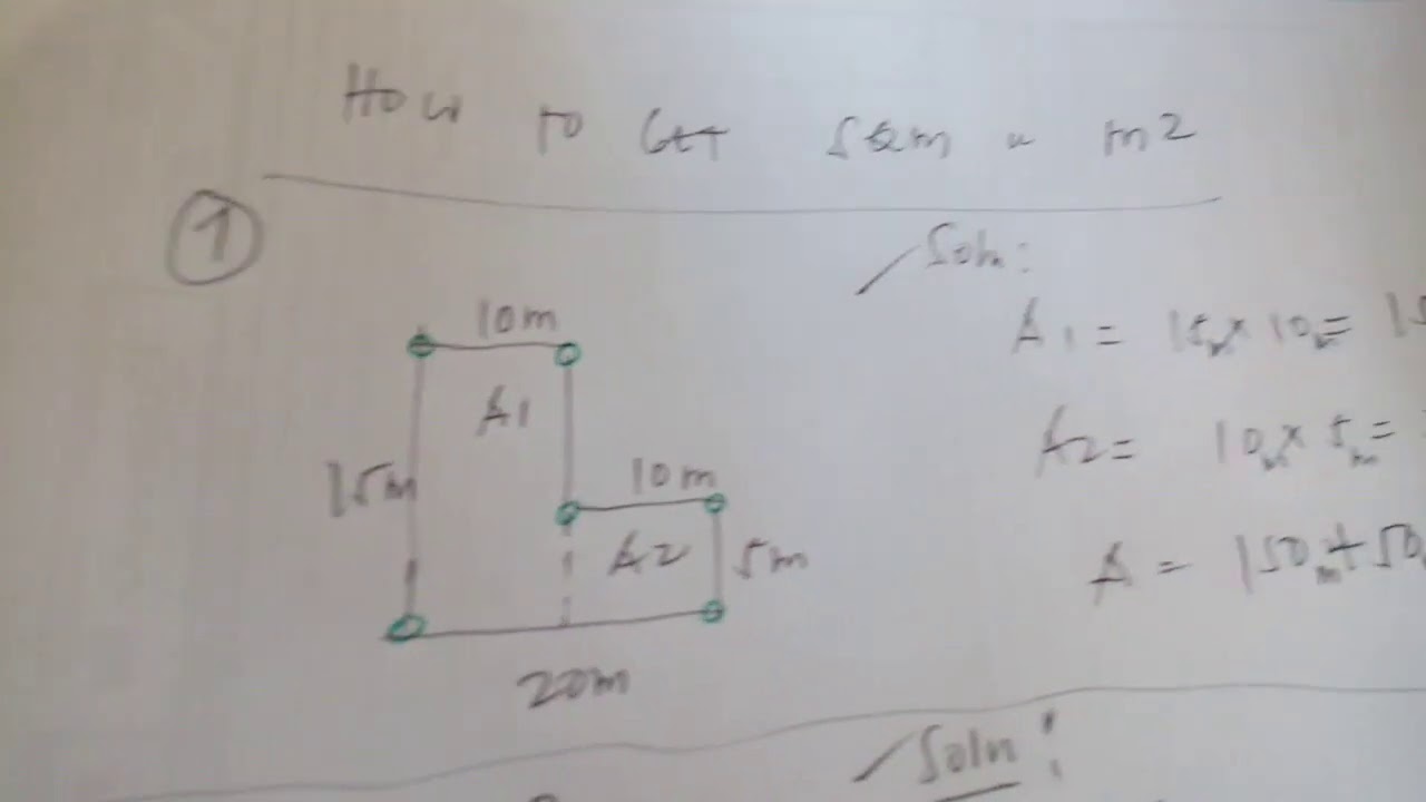Paano mag compute ng (Area) square meters in tagalog - YouTube