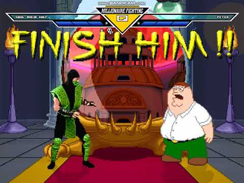 Mugen: All soul ninja mk2 fatalities on peter griffin (Remake)