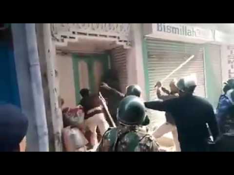 The clear footage of cruel troops bashing innocents Situation of India ...