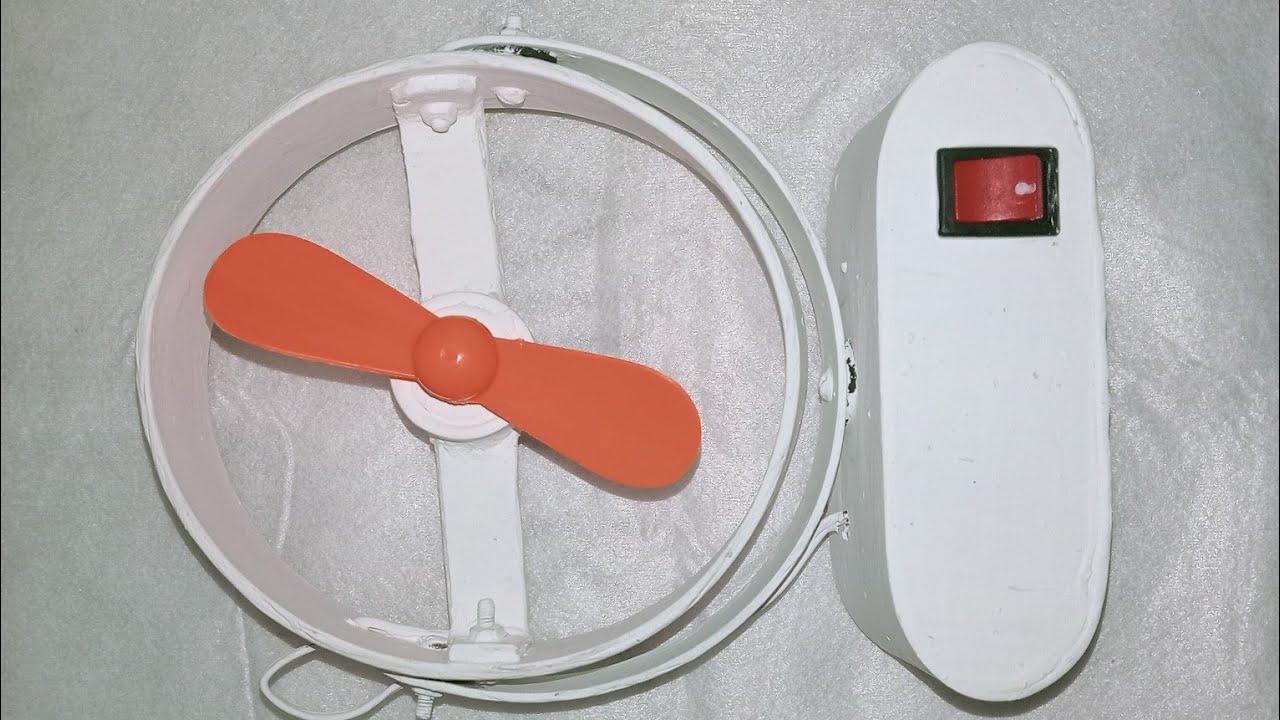 How to make rechargable Handy fan/homemade rechargable small fan - YouTube