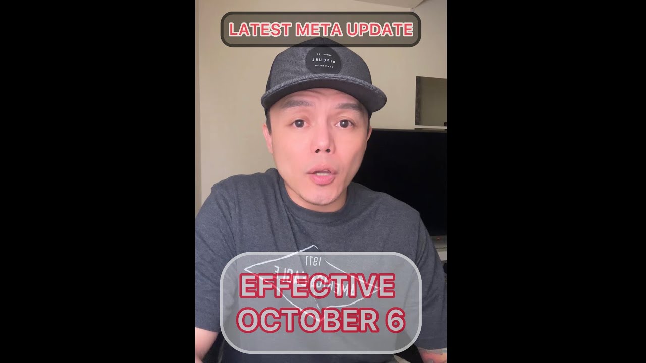 LATEST META UPDATE: Effective October 6, 2023 - YouTube