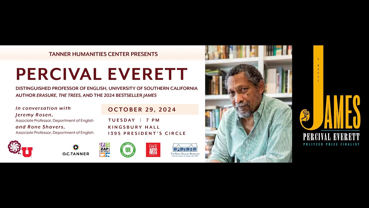 Tanner Event with author Percival Everett - YouTube
