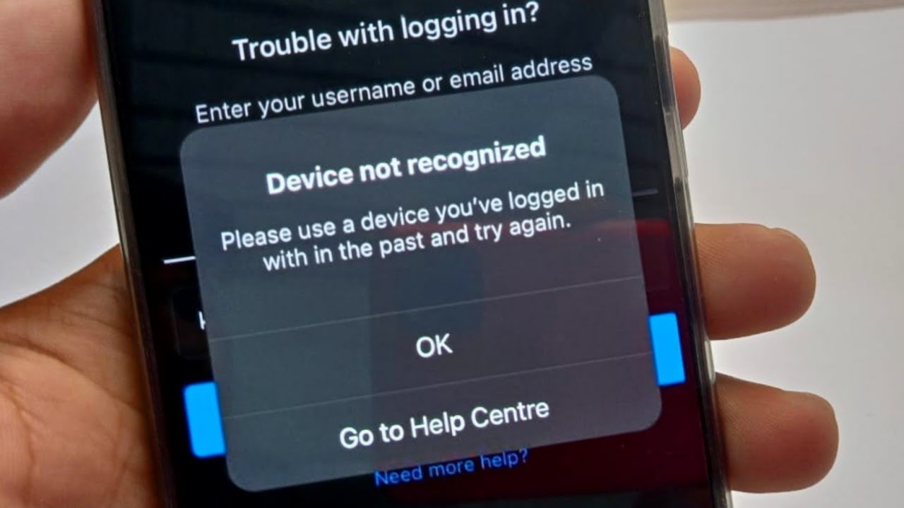 How to Fix Instagram Device Not Recognized Problem (2022) - YouTube