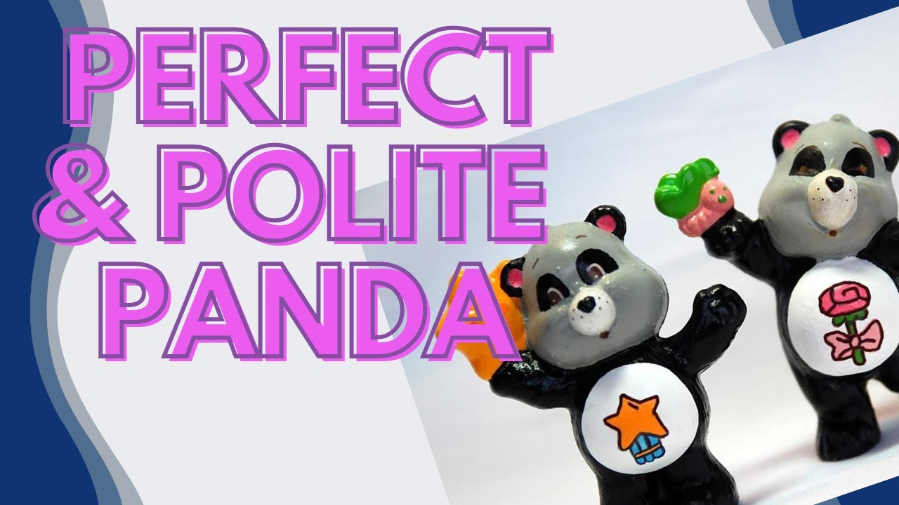 PERFECT & POLITE Panda Lost Cousin Siblings Vintage Care Bear Original ...