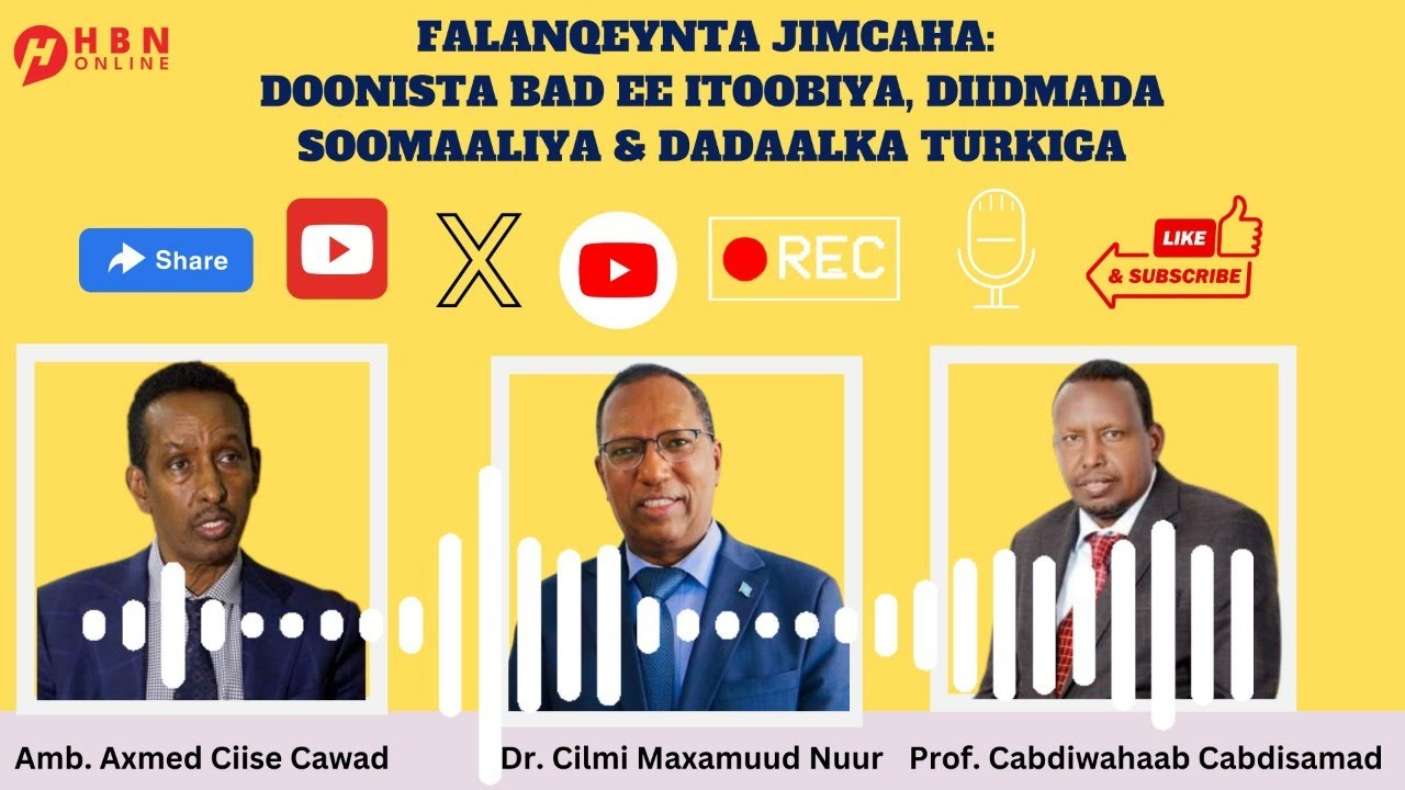 Doonista Bad Ee Itoobiya Diidmada Soomaaliya And Dadaalka Turkiga Youtube