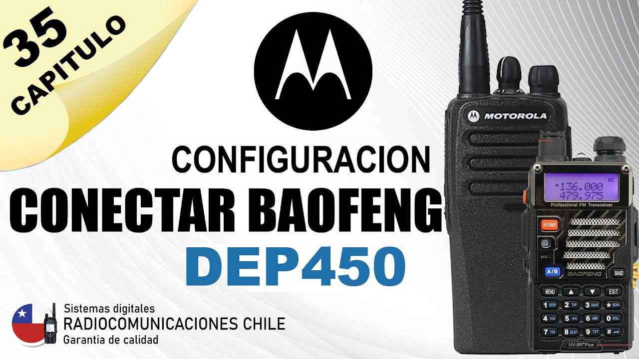 🥇 RADIO MOTOROLA DEP450 - CONECTAR DEP450 CON RADIO BAOFENG | bien ...
