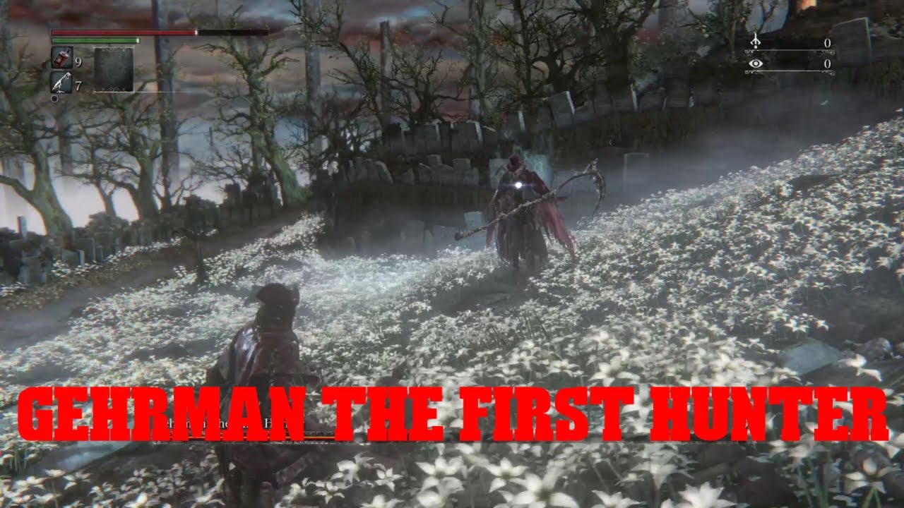 Bloodborne Gehrman The First Hunter Boss Fight - YouTube