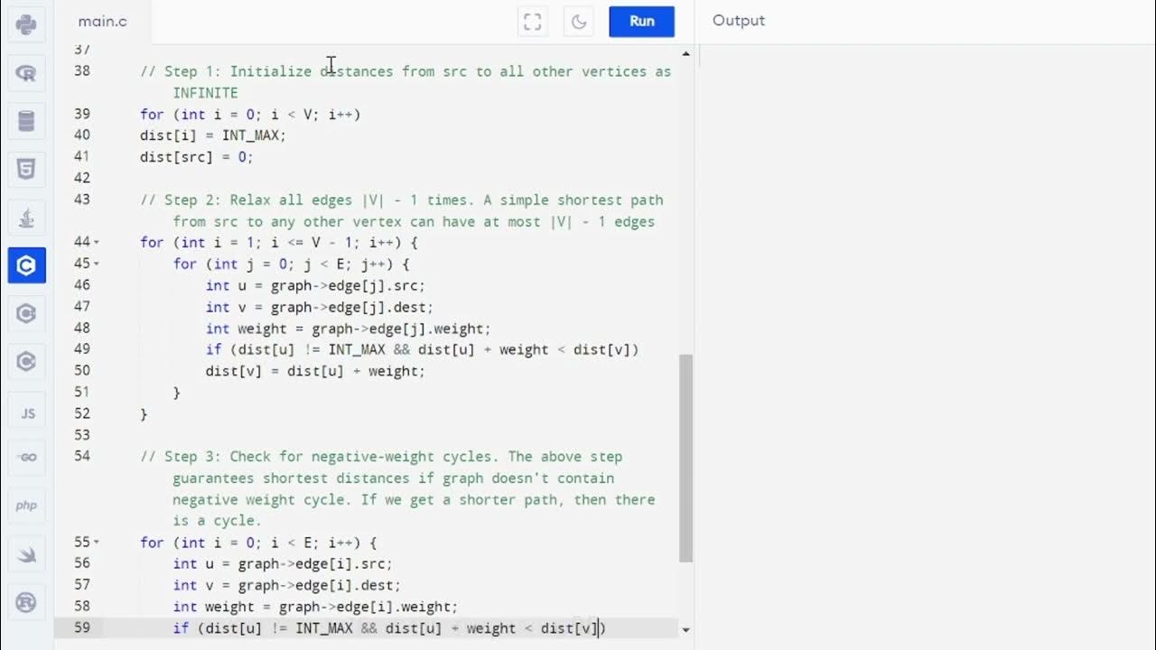 C Program To Implement Bellman Ford Algorithm Shortest Path C Code For Bellman Ford