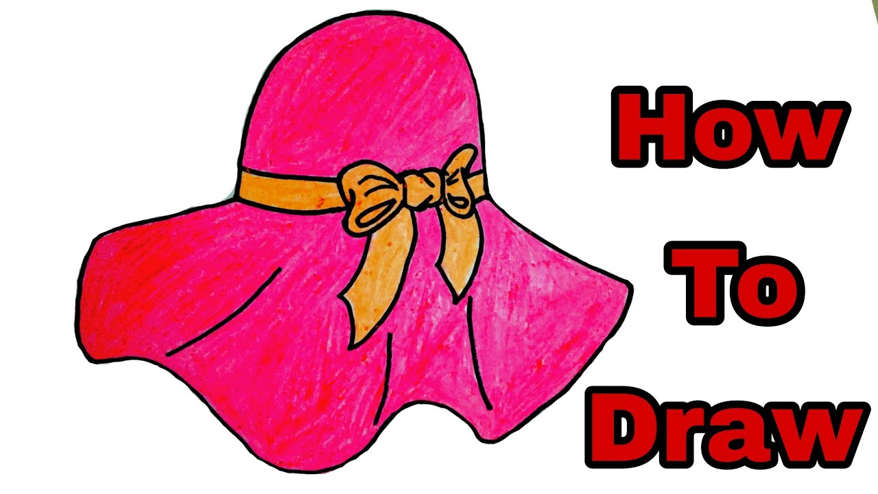 How to draw a hat | how to draw a hat step by step | Simple Drawing ...