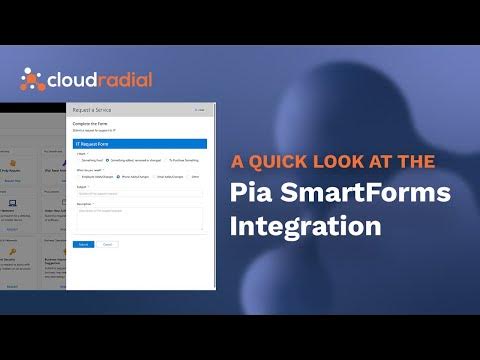 A Quick Look at the Pia SmartForms Integration - YouTube