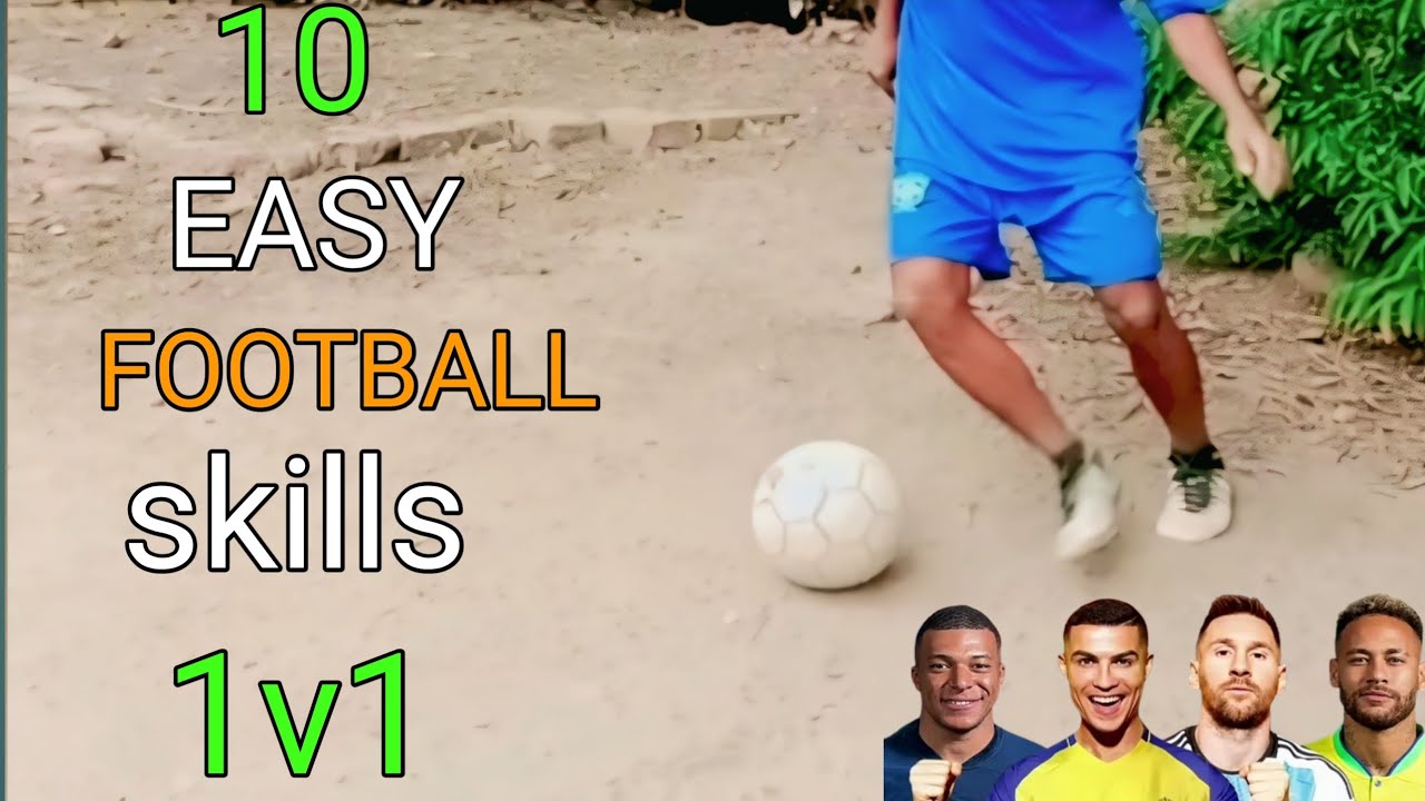 TOP 10 LEARN EASY FOOTBALL SKILL 1v1 TUTORIAL ⚽🔥😱 - YouTube