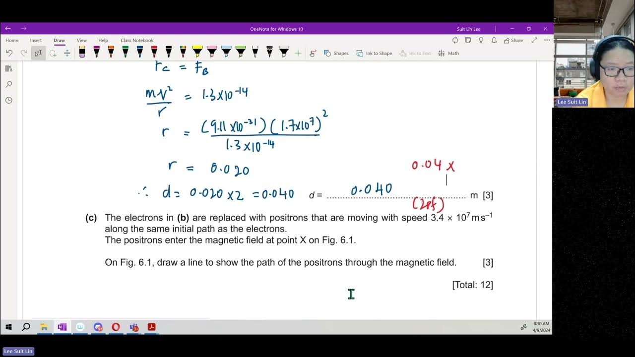 ON23 P41 Q6 Electron Deflection in Magnetic Field | Oct/Nov 2023 ...