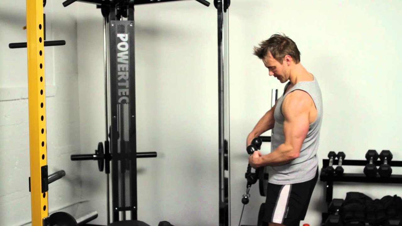 Killer Forearm Workout with Rob Riches using Powertec Power Rack and ...