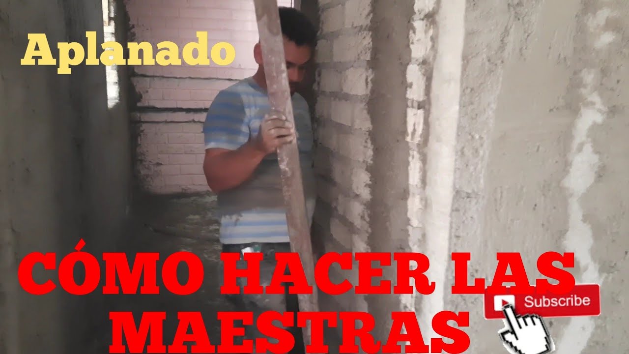 CÓMO HACER LAS GUÍAS O MUESTRAS PARA EMPEZAR A ENJARRAR O APLANAR TU ...