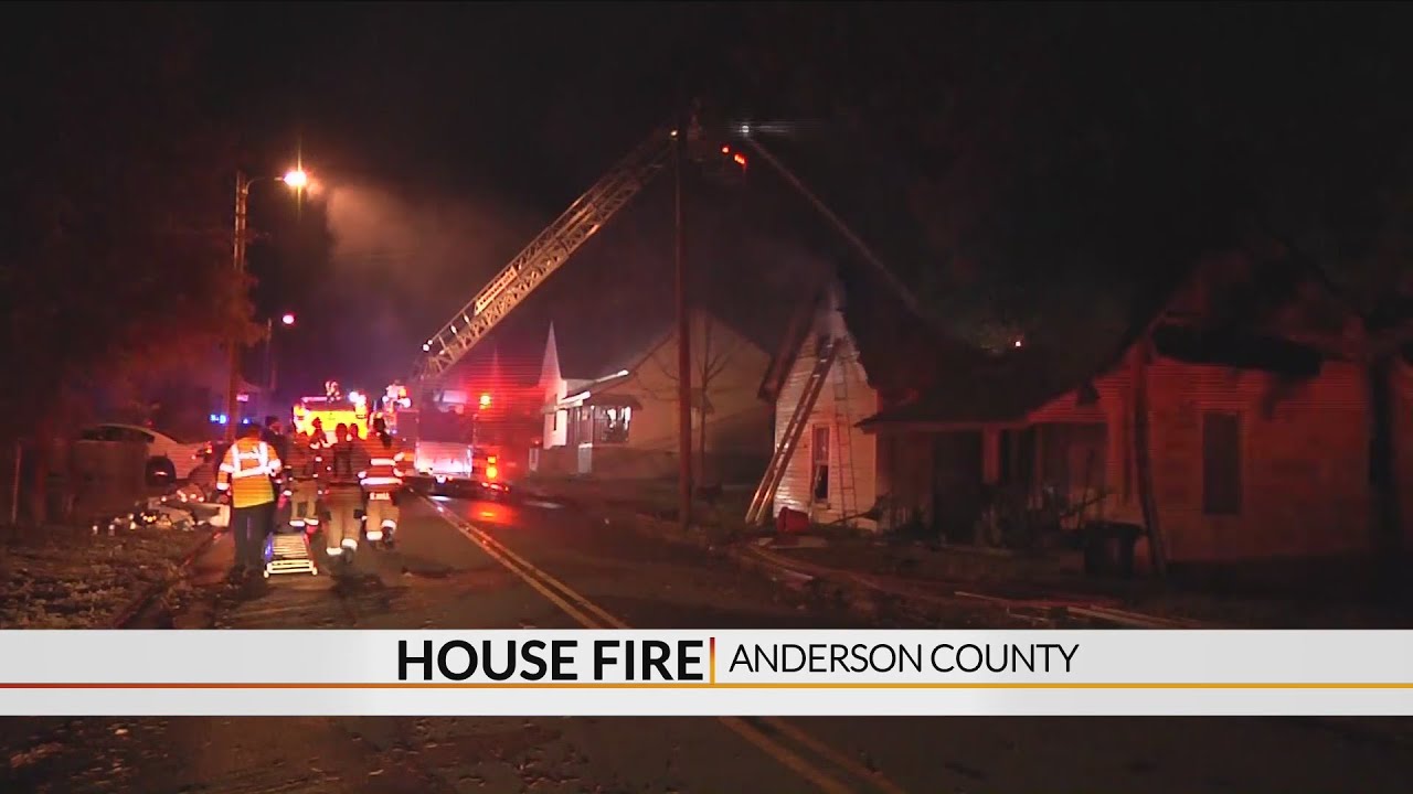 Anderson County house fire - YouTube