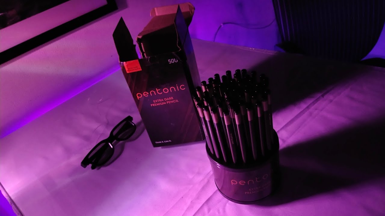 Unboxing pentonic premium extra dark pencil | Tibrewalsart - YouTube