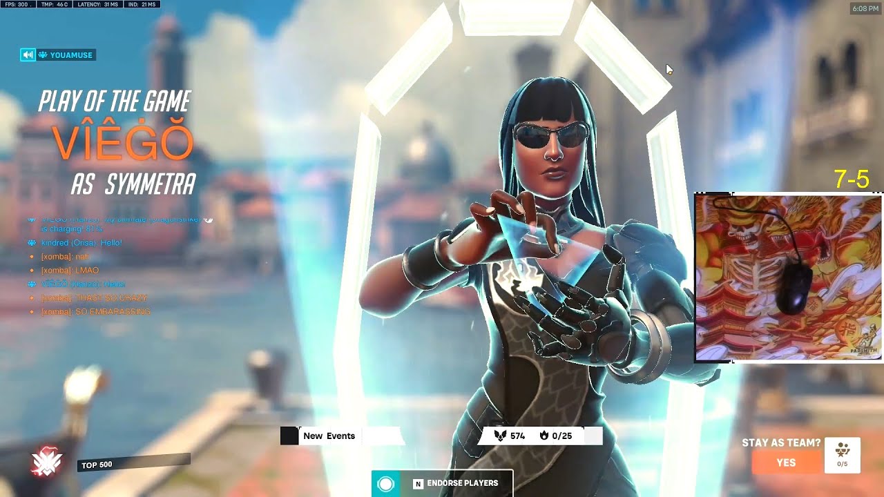 GALE SYMMETRA AND TORBJORN! POTG! [ OVERWATCH 2 TOP 500 SEASON 2 ...