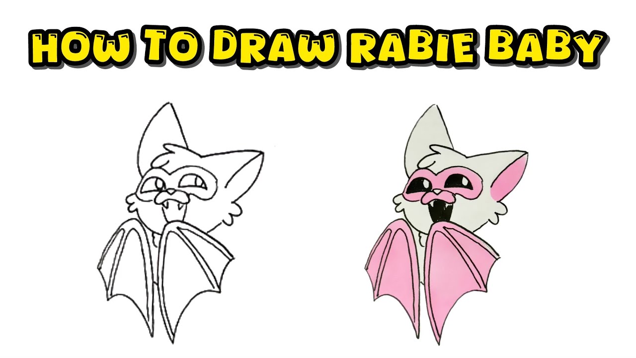 How to Draw Rabie Baby from Nightmare Critters (Poppy Playtime) Easily ...