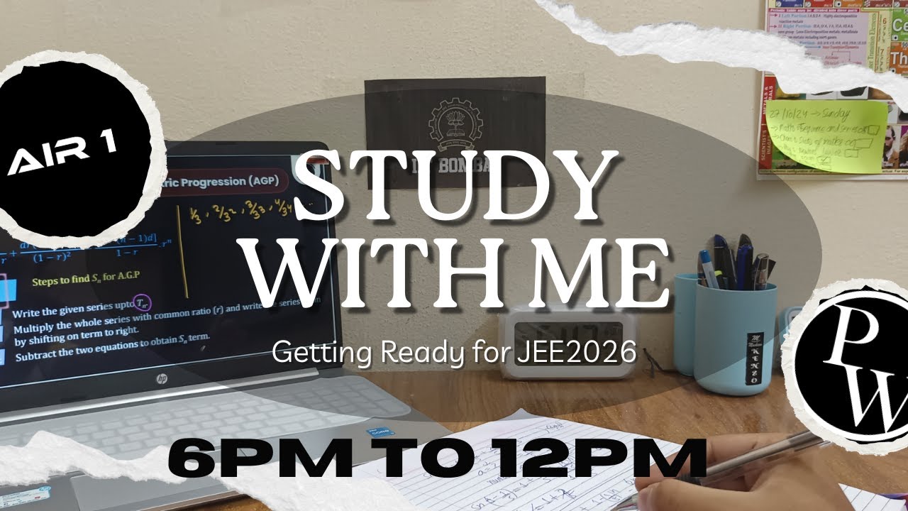Study With Me Live||6PM to 9PM Live||JEE/NEET Aspirant Assemble - YouTube