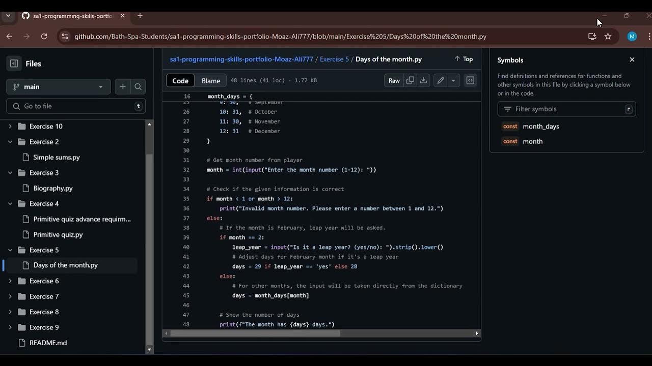Github Repository-10 Codes Exercises by Syed Moaz Ali - YouTube