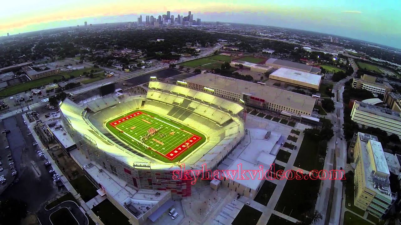 TDECU Stadium - Aerial Sunset - Aug 23, 2014 - YouTube