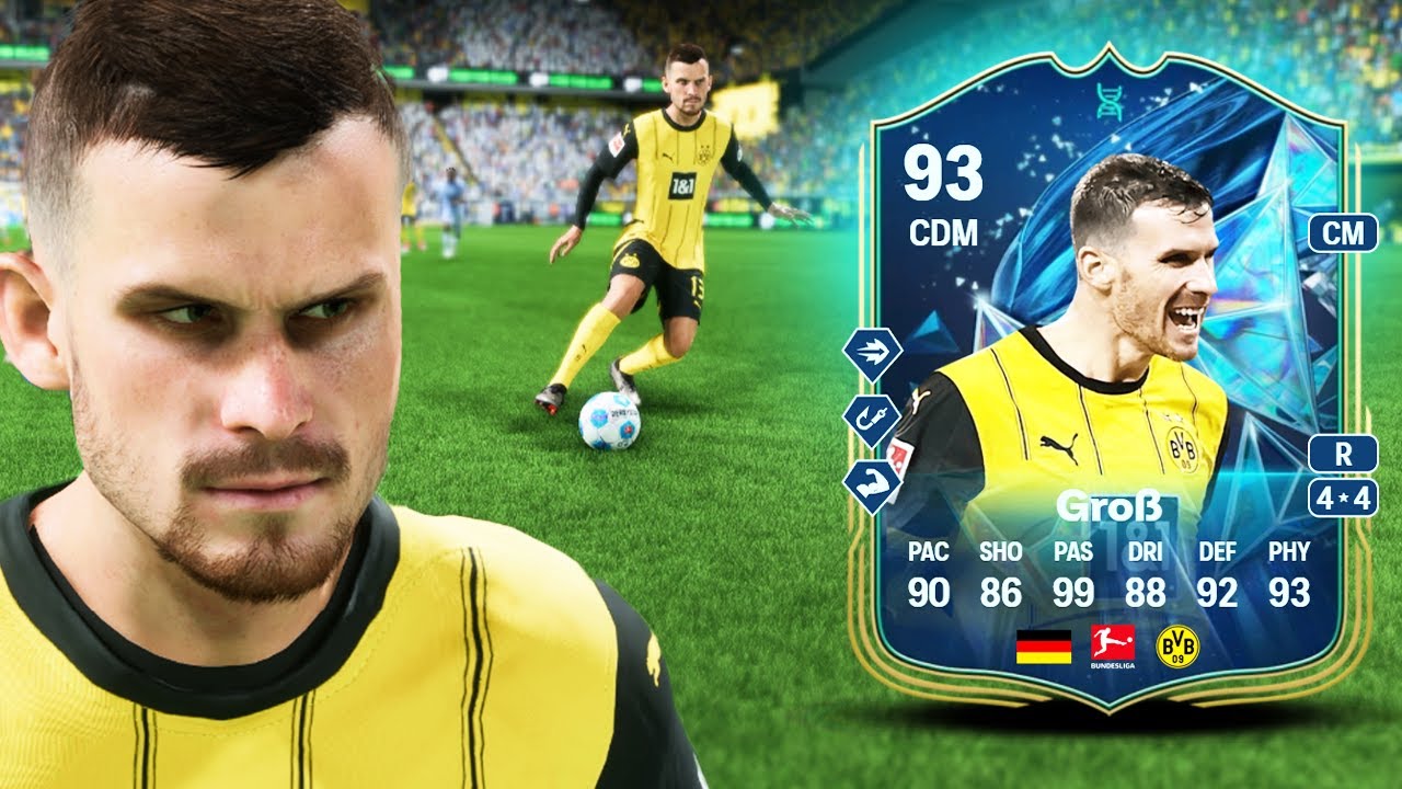 93 HEAVY METTLE EVOLUTION PASCAL GROS PLAYER REVIEW | FC 25 ULTIMATE TEAM - YouTube