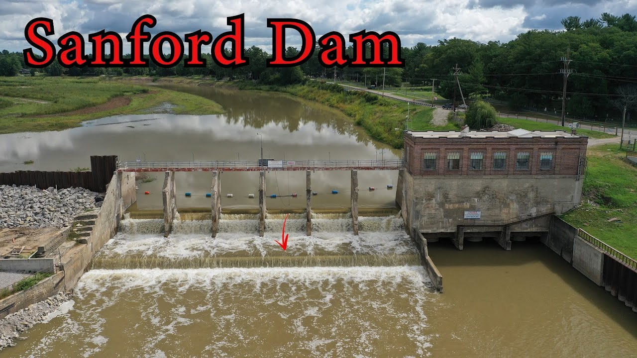 Work is wrapping up at Sanford Dam! - September 2022 - Drone - Dam ...