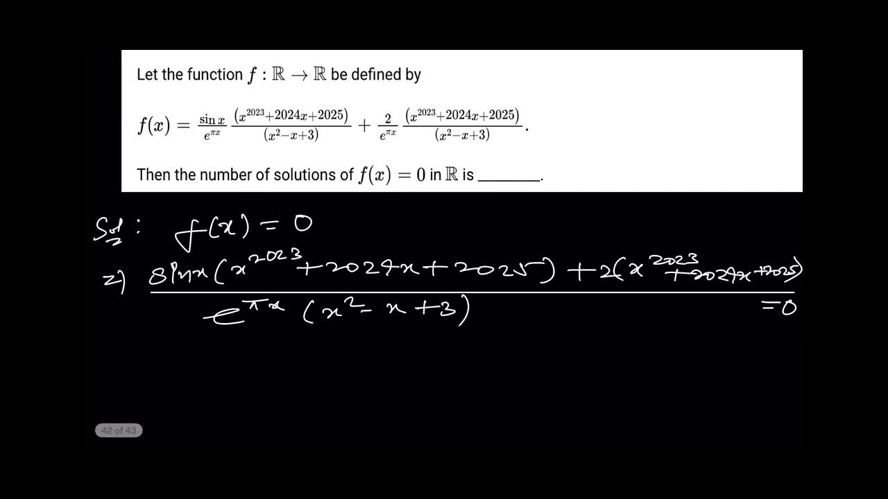 JEE Advanced 2024 | Paper 2 | Question Paper Discussion | Numerical based | Function ...