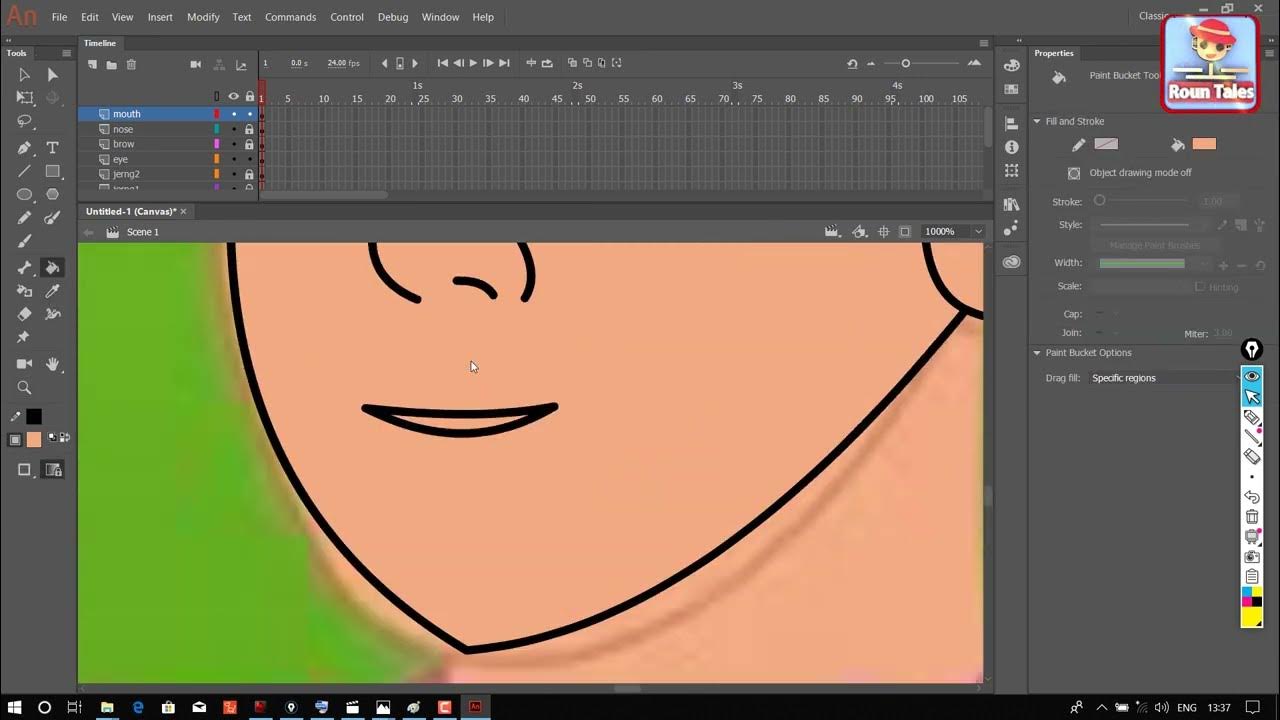 Character tracing for animation Cartoon 2D | Lesson 02 | Adobe Animate ...