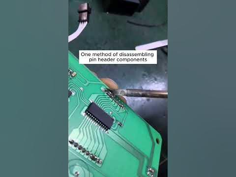 How to desolder pin headers #connectors - YouTube